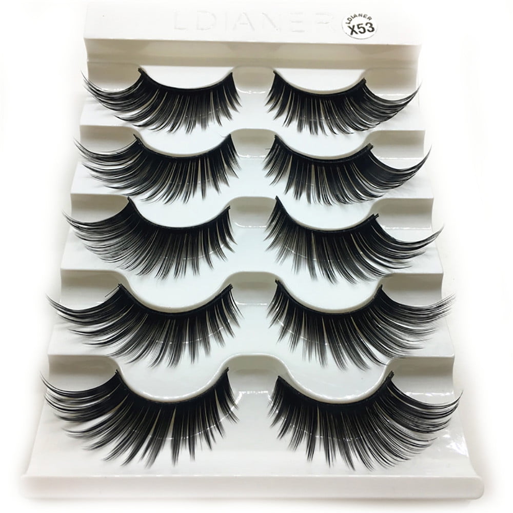 Eyelash Clusters Mixed 14-16-18 1 Box 3D False Lashes Strip Eyelashes ...
