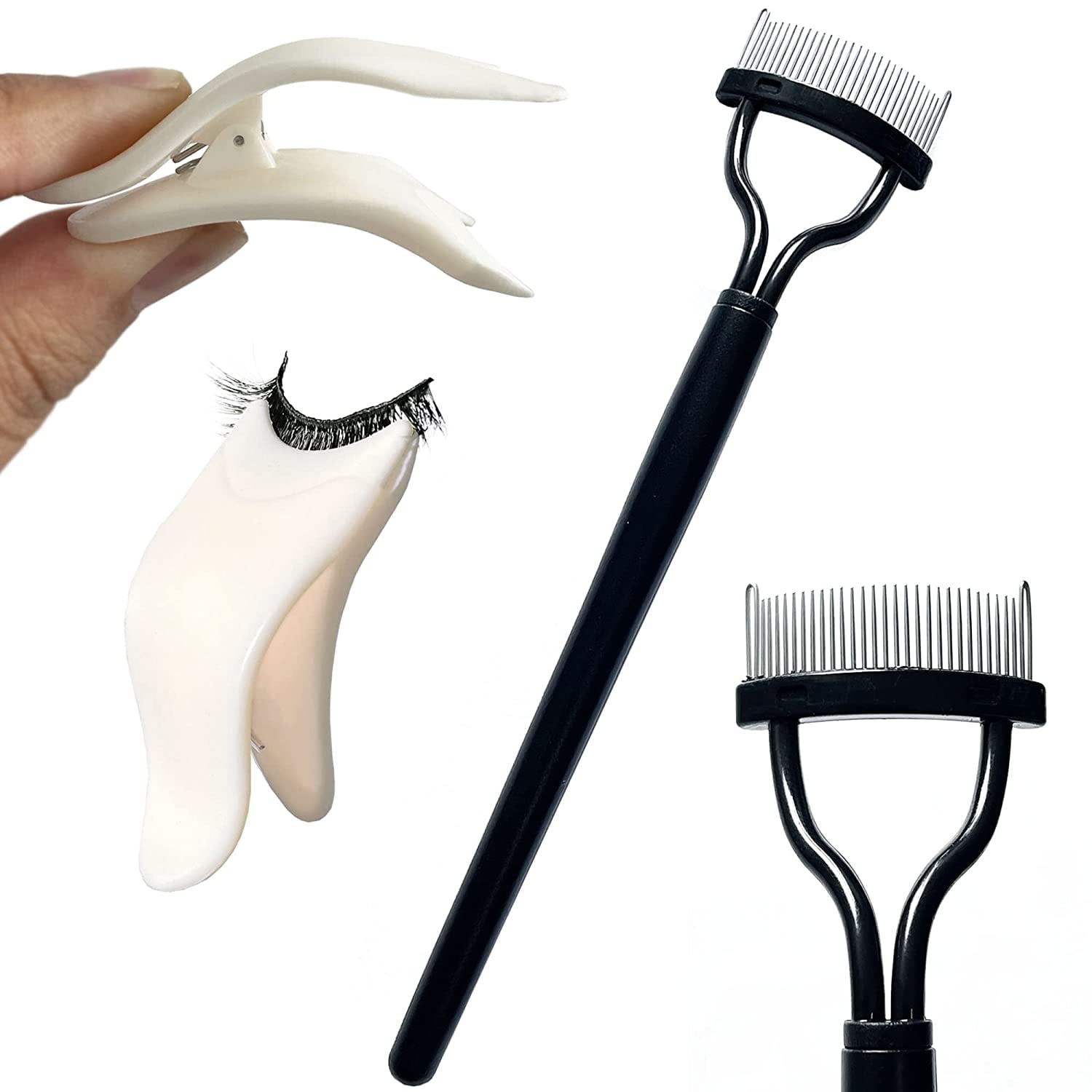Eyelash Comb Lash Clip, Eyebrow Brush Eyelash Separator Mascara ...