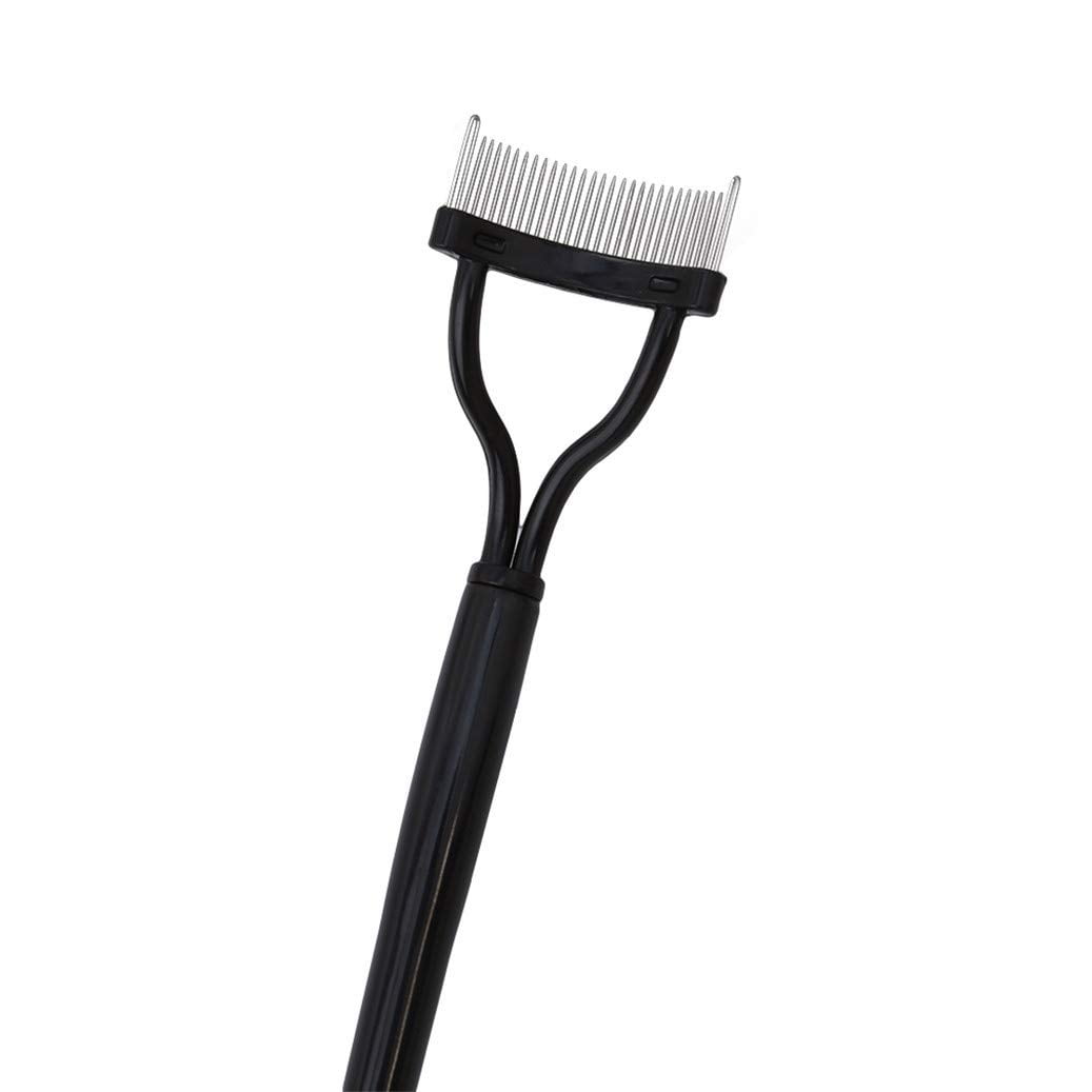 Eyelash Comb Lash Separator Mascara Lift Curl Metal Brush Beauty Makeup ...