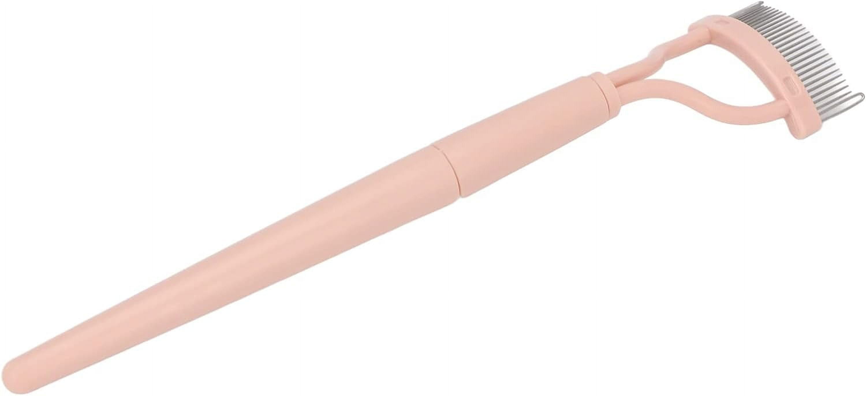 Eyelash Comb with Cap,Half Arc Stainless Steel Eyelash Separator,Metal ...