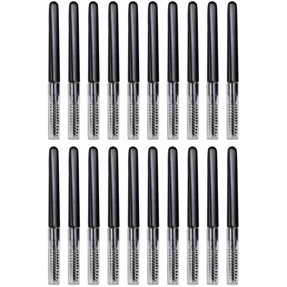 Eyelash Comb with Lid Disposable Hairbrush Beauty Tools Makeup Supply ...