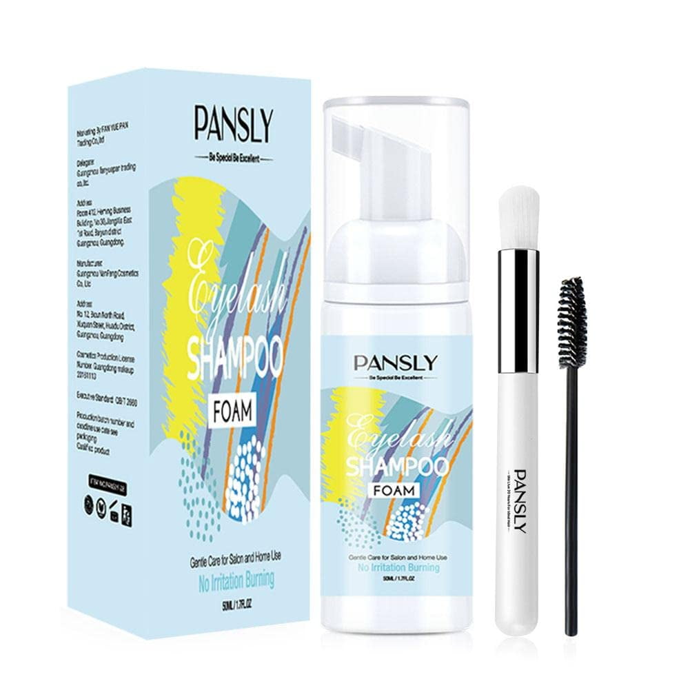 Eyelash Extension Foaming Shampoo and Cleansing Brush Set, Eyelash ... Eyelash Extension Foaming Shampoo and Cleansing Brush Set, Eyelash ...