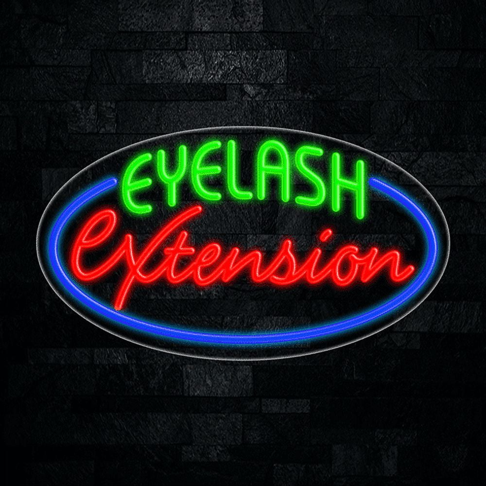 Eyelash Extension LED Neon Sign 28"L x 16"H #34386 - Walmart.com