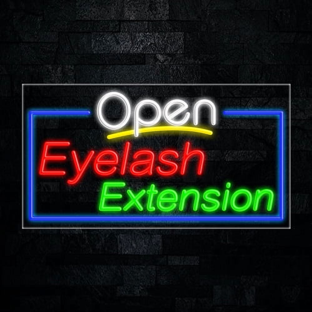 Eyelash Extension LED Neon Sign 33"L x 18"H #35713 - Walmart.com