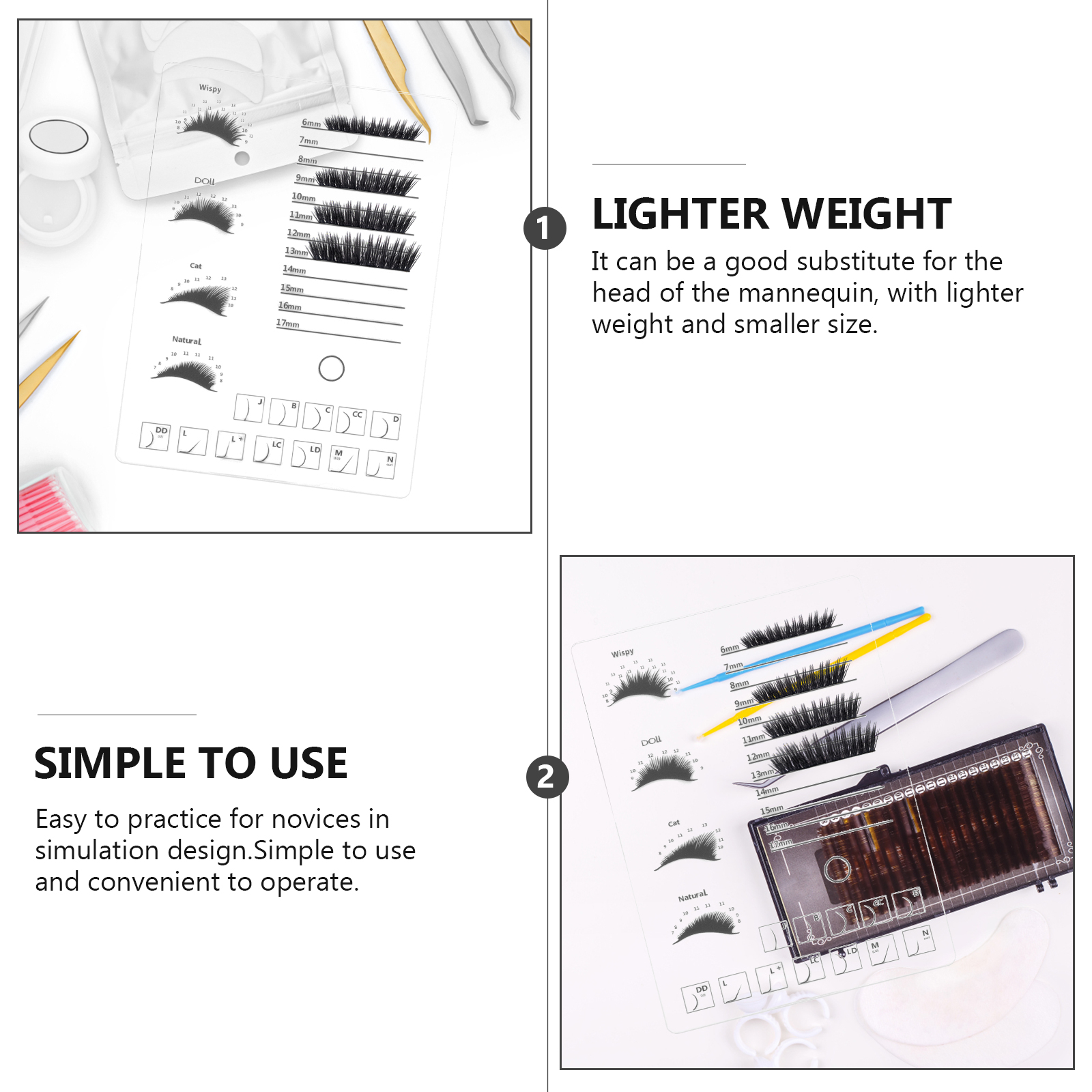 Eyelash Extension Tray,Acrylic Eyelash Display Board Eyelash Extension ...