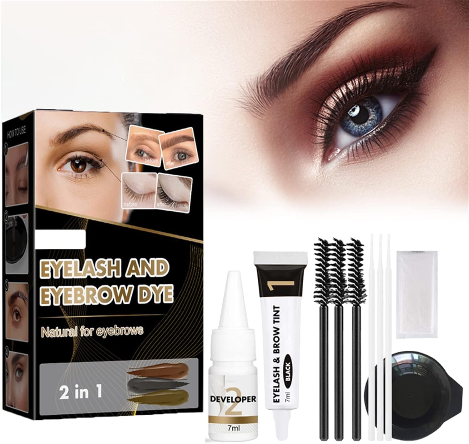 Eyelash and Eyebrow Dye Kit, Lash Lift and Tint Kit, Strictly ...
