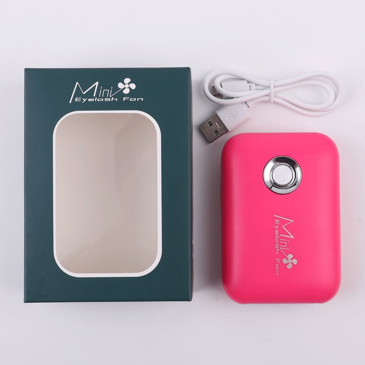 Eyelash Fan,Rechargeable Handheld Mini Fan Lash Dryer with Built in ...