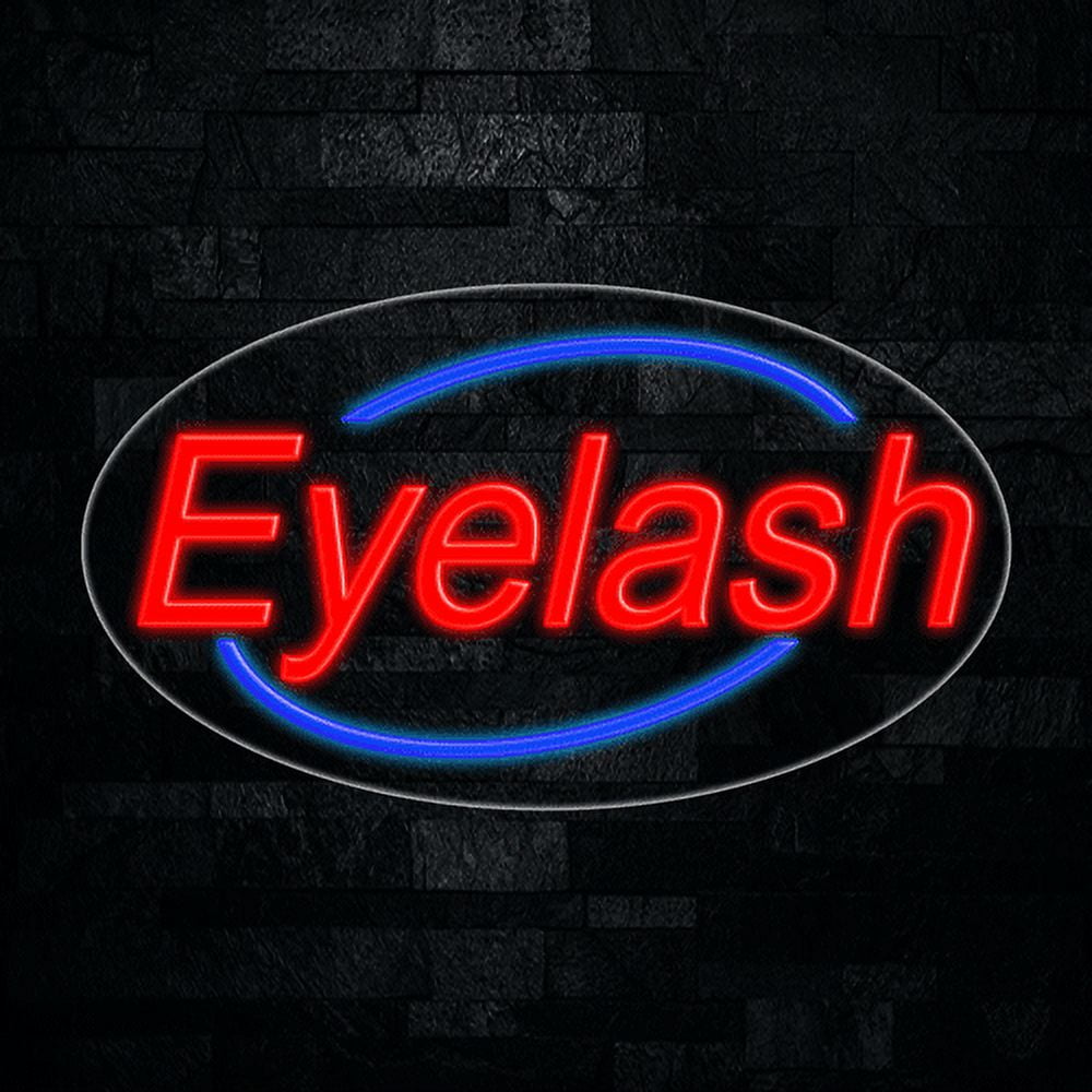 Eyelash LED Neon Sign 28"L x 16"H #34341 - Walmart.com