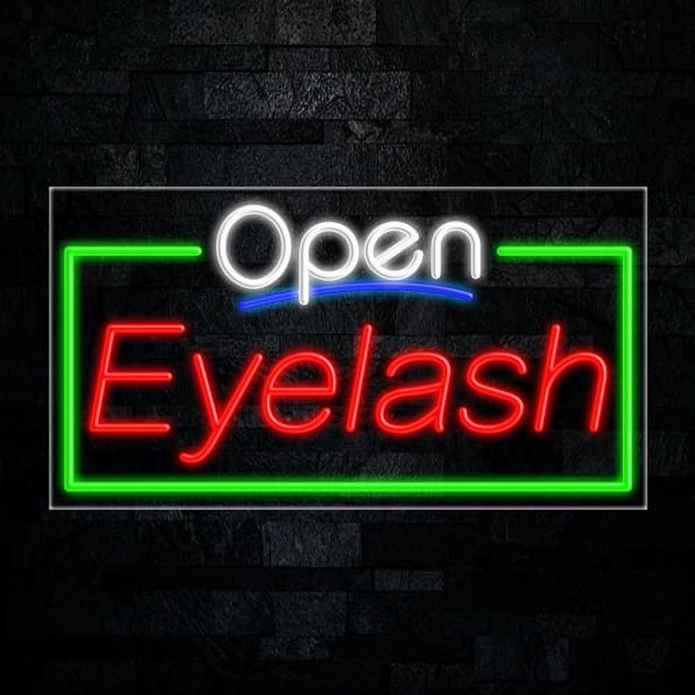 Eyelash LED Neon Sign 33"L x 18"H #35712 - Walmart.com