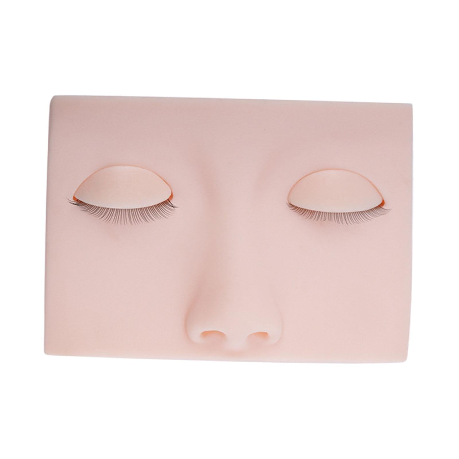 Eyelash Mannequin Head Face Washing Lash Practice Realistic Eyelids ...