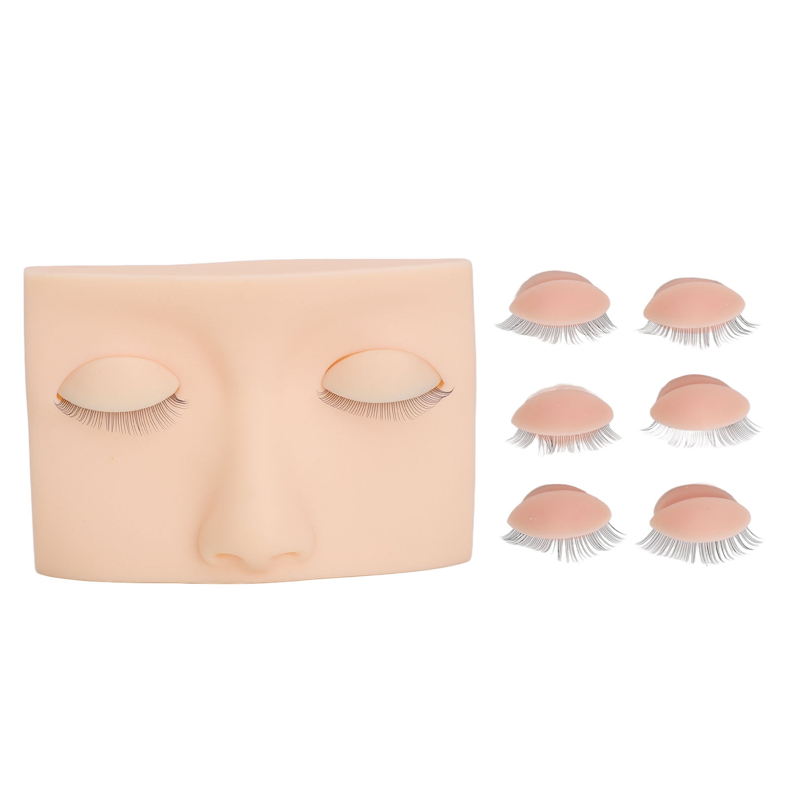 Eyelash Mannequin Head Practice Realistic Half Face Makeup Head ...