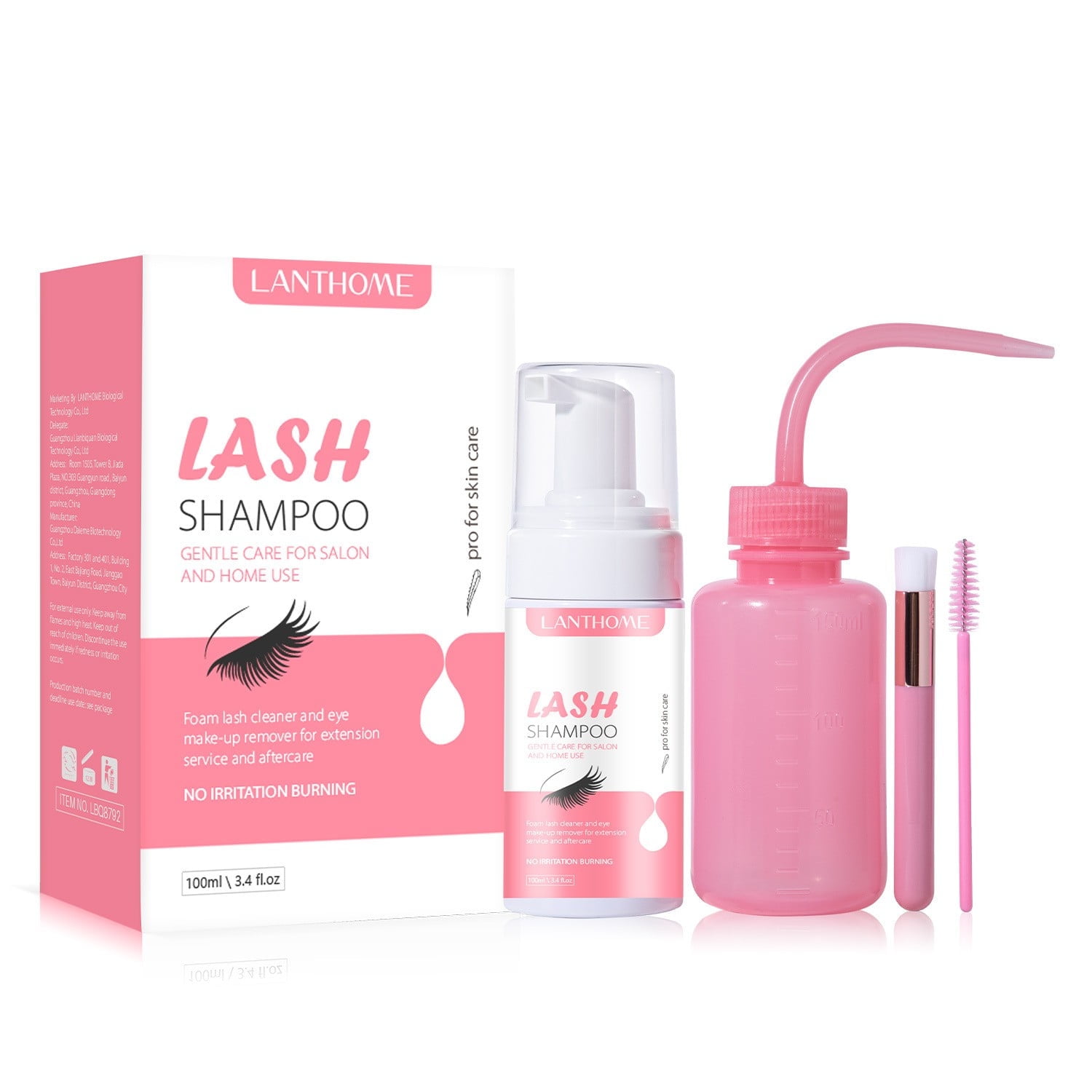 Eyelash Shampoo Grafting Eyelash Nutrient Solution Gentle Makeup Removal Care Manic Eyelash ...