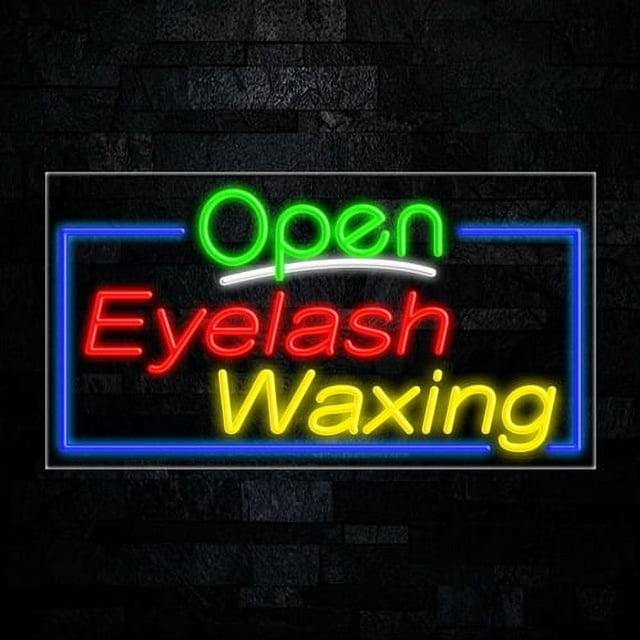 Eyelash Waxing LED Neon Sign 33"L x 18"H #35714 - Walmart.com