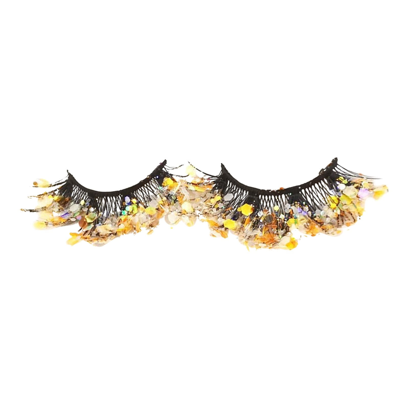Eyelashes Color Sequins Glow In The Dark False Eyelashes Starry Night ...