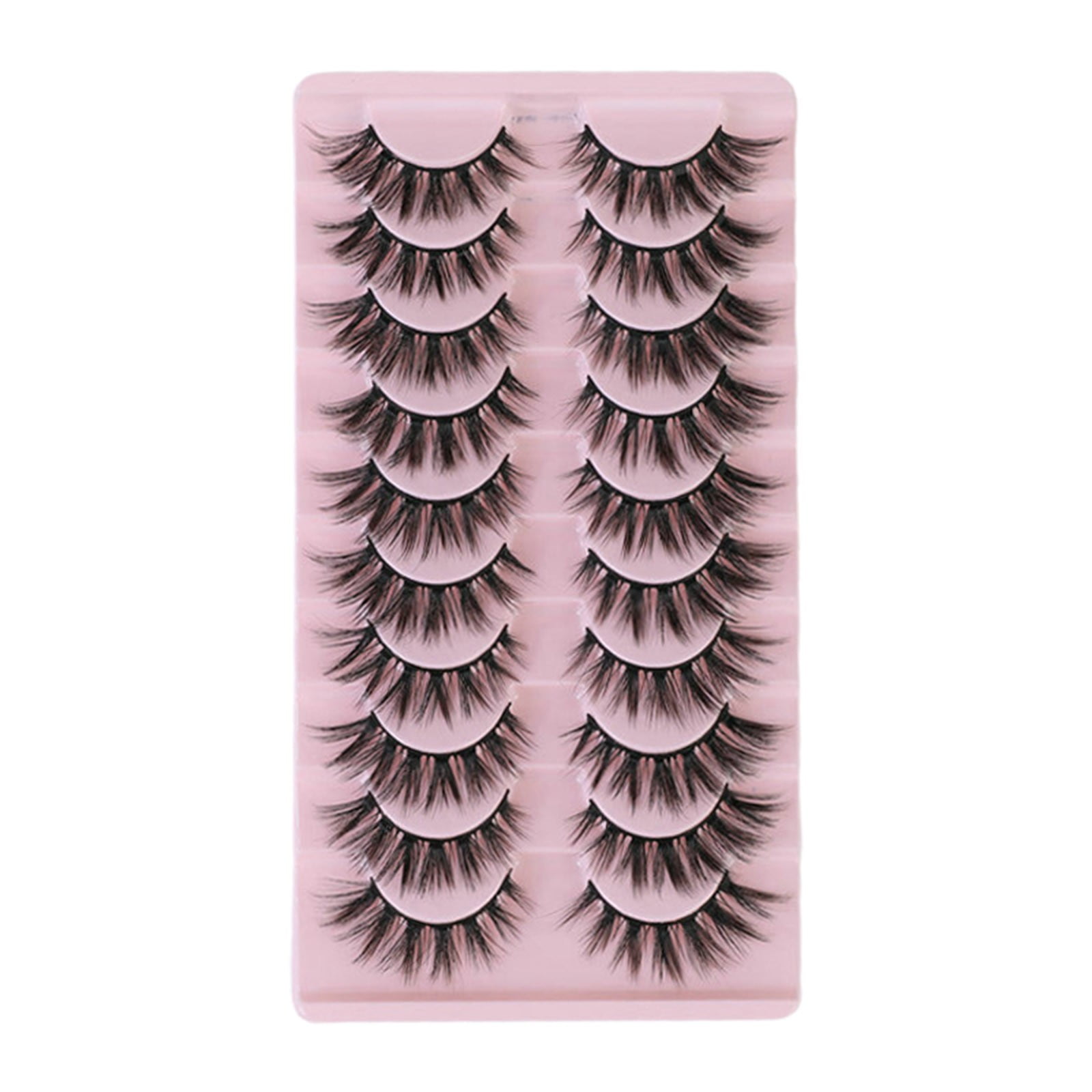 Eyelashes Curly Cluster Extensions Glue Lashes 25mm One by One Natural ...