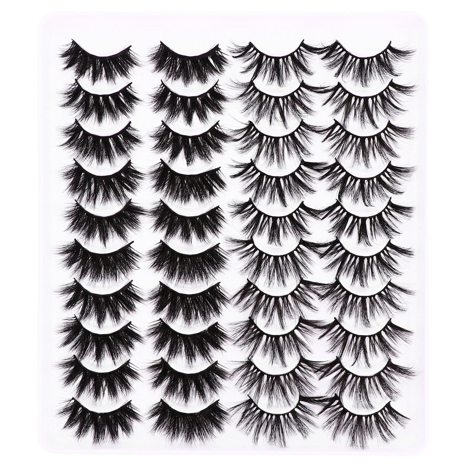 Eyelashes False Thick Lashes Eyelash Set 3D Fake Full Lash Artificial ...