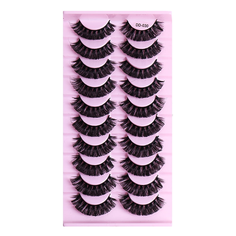 Eyelashes Faux Lashes Wispy Fluffy Curly Effect Fake Eyelashes For ...
