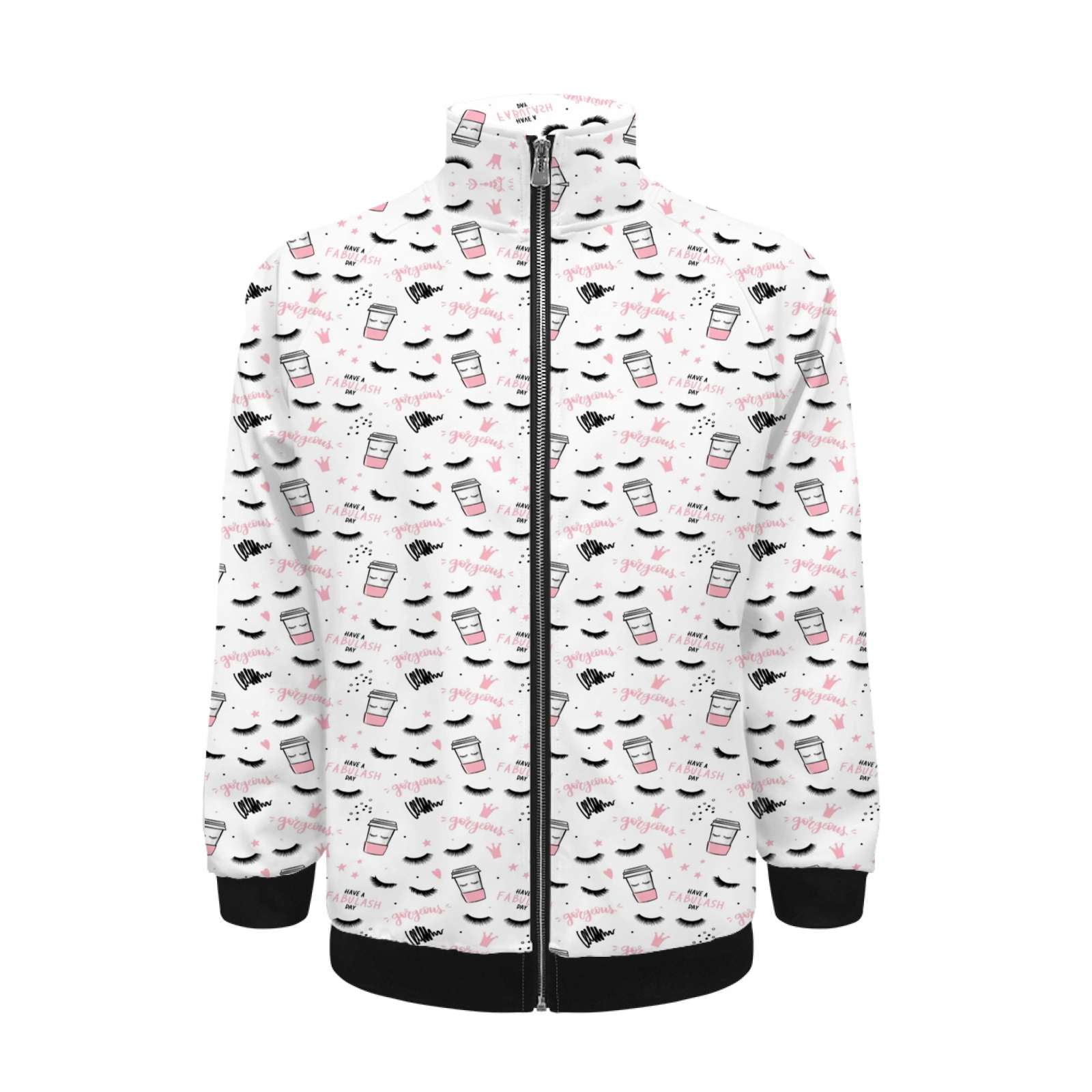 Eyelashes And Mascara, Strokes, Coffee Cup, Closed Eyes Jacket Men's ...