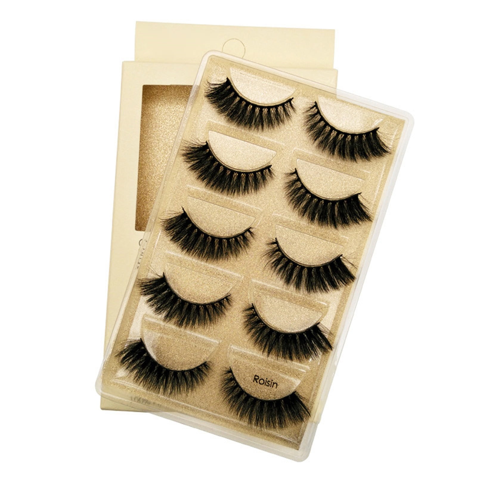 Eyelashes Natural 20 Eyelashes Individual 25mm False Eyelashes Pack ...