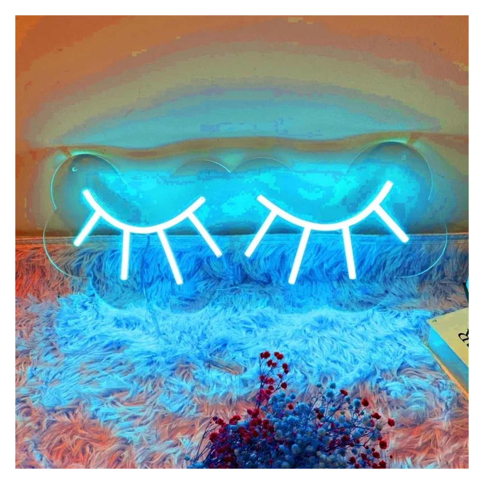 Eyelashes Neon Sign USB Powered For Lash Shop Beauty Salon Office Wall ...