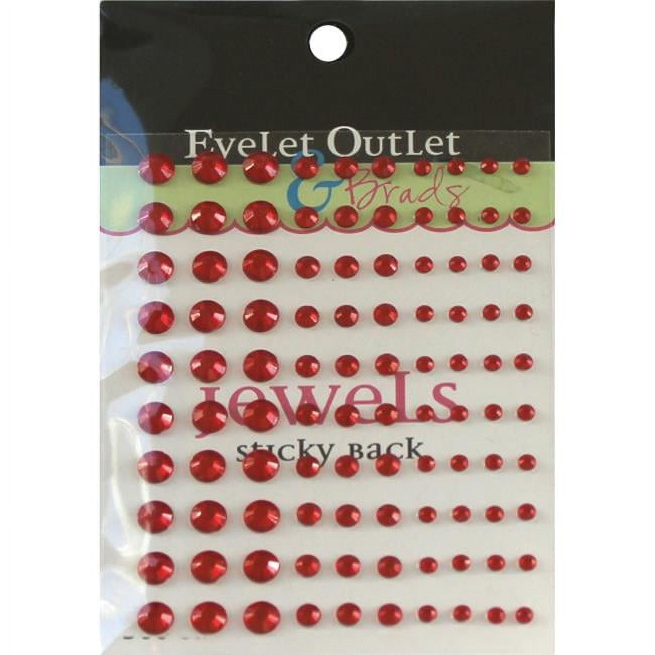 Eyelet Outlet Adhesive Jewels Multi-Size 100/Pkg-Red - Walmart.com