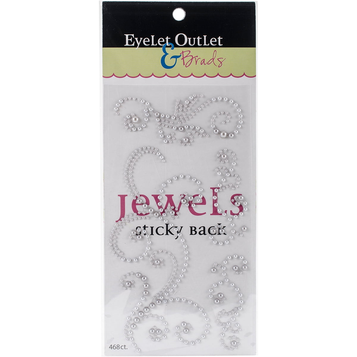 Eyelet Outlet Adhesive Pearl Swirls 468/Pkg-Silver - Walmart.com