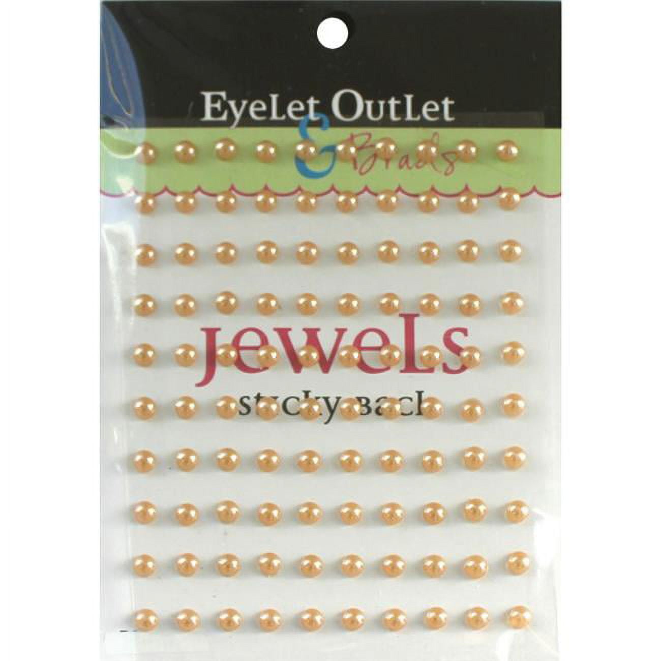 Eyelet Outlet Adhesive Pearls 5mm 100/Pkg-Brown - Walmart.com