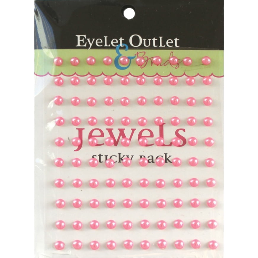 Eyelet Outlet Adhesive Pearls 5mm 100/Pkg-Pink - Walmart.com
