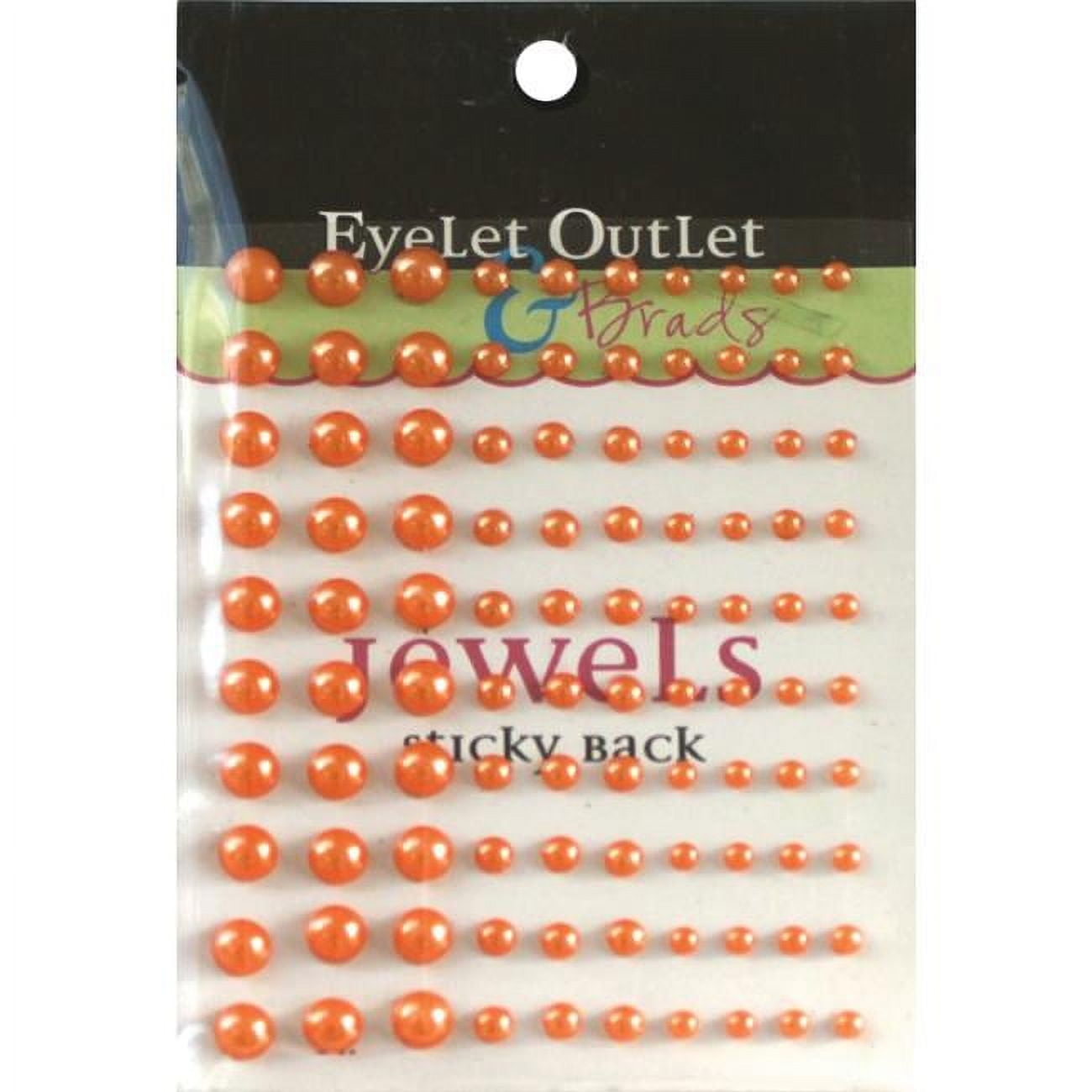 Eyelet Outlet Adhesive Pearls Multi-Size 100/Pkg-Orange - Walmart.com