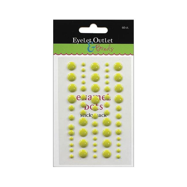 Eyelet Outlet EN60-E8B Back Enamel Dot Green Adhesive - Walmart.com