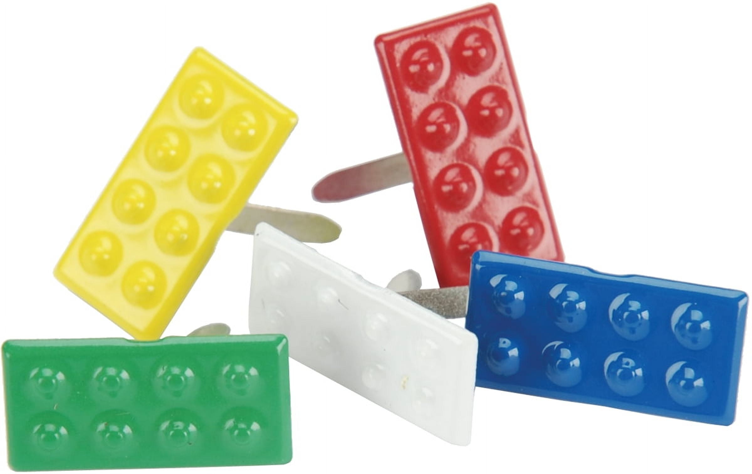 Eyelet Outlet Shape Brads 12/Pkg-Building Blocks - Walmart.com