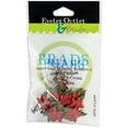 Eyelet Outlet Shape Brads 12/Pkg-Poinsettia - Walmart.com