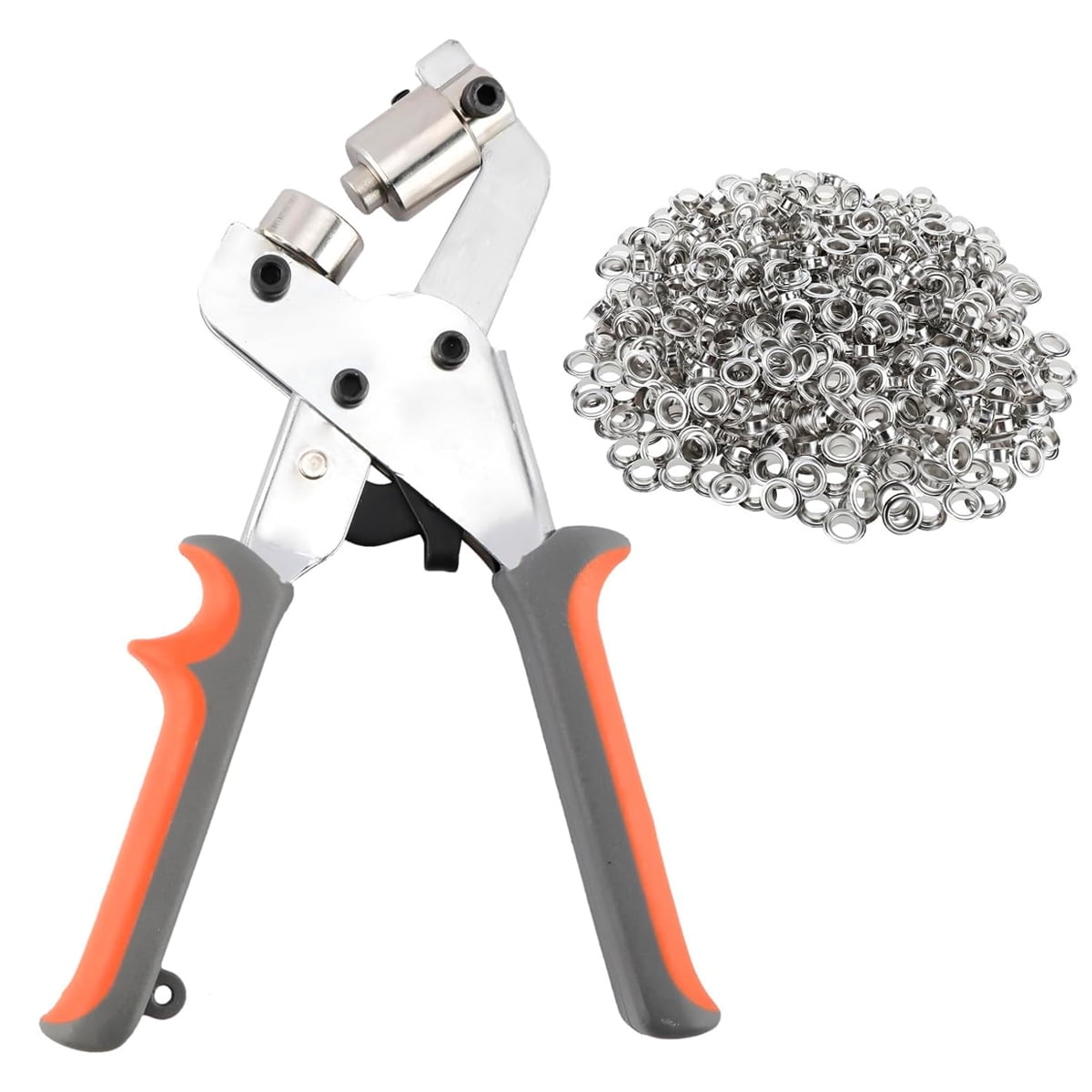 Eyelet Pliers, Professional Eyelet Punch Set with 100 Pieces (Inner Ø ...