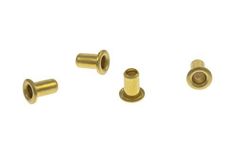 Eyelet Rivets 5/32" Brass (24-Pcs) - Walmart.com