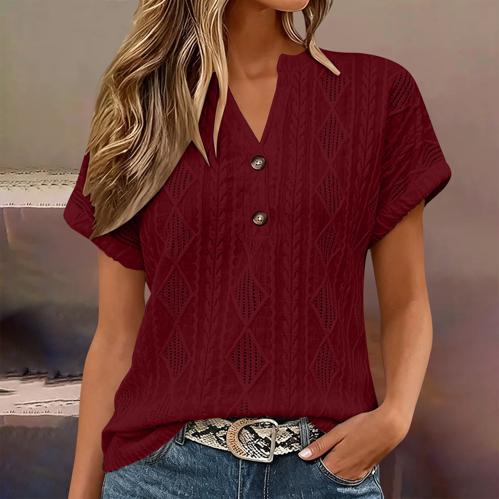 Eyelet Tops for Women Work Blouses Cute Tops Eyelet Blouse Eyelet ...