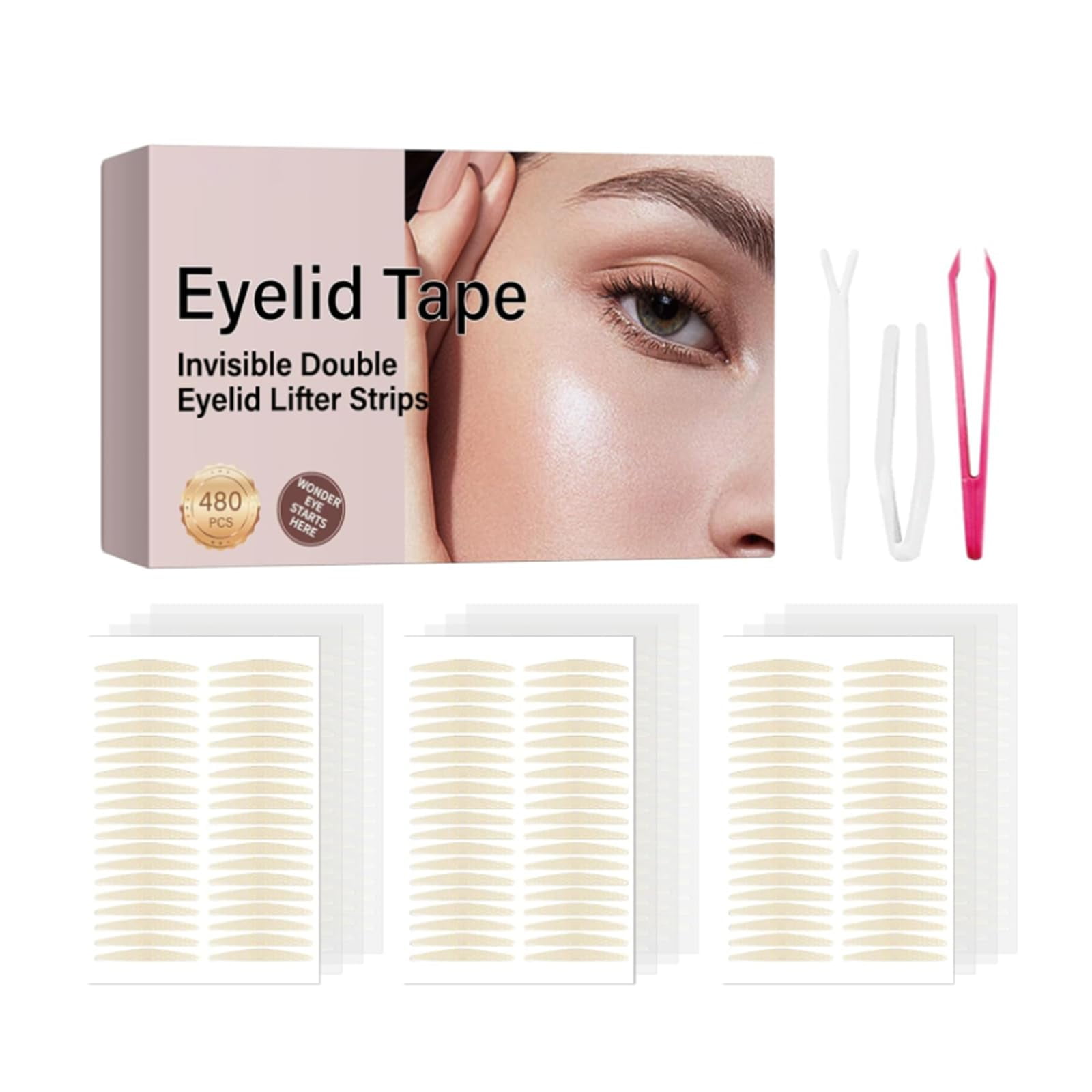 Eyelid Lifter Strips-480Count Invisible TSF6 Eyelid Tape-Eyelid Tape ...