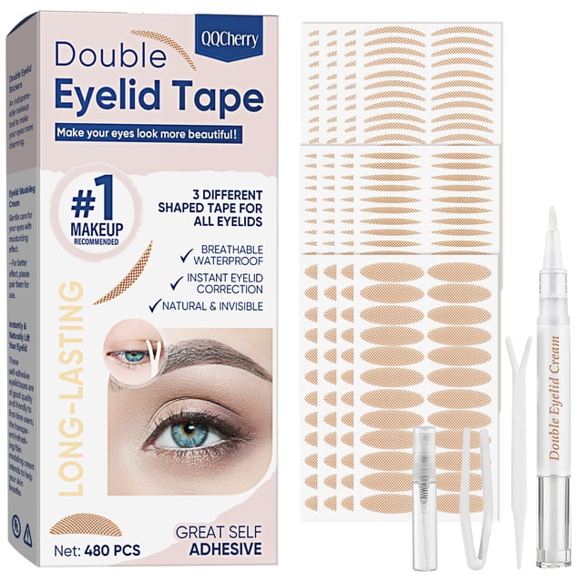 Eyelid Tapes, 481pcs Eyelid Lifter Strips, Invisible Waterproof Double ...