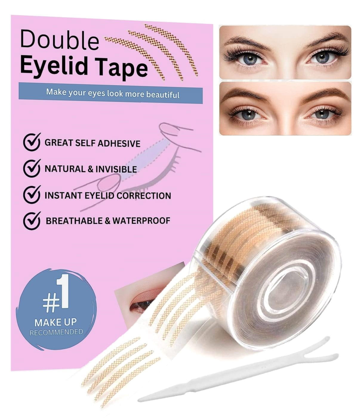 Eyelid tape for double eyelid invisible waterproof eyelid tape for ...