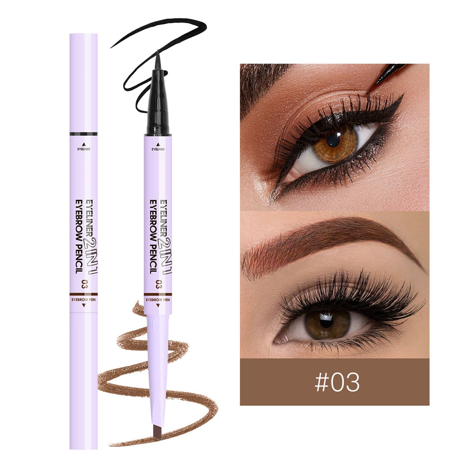Eyeliner - 2 in 1 Eyeliner & Eraser Pen Precision Drawing + Easy Makeup ...