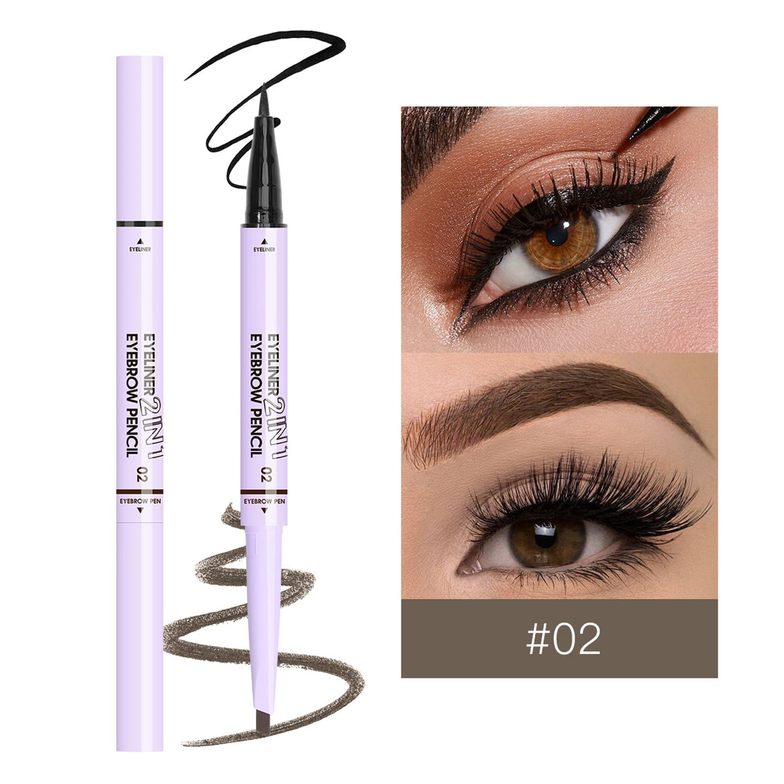 Eyeliner - 2 in 1 Eyeliner & Eraser Pen Precision Drawing + Easy Makeup ...