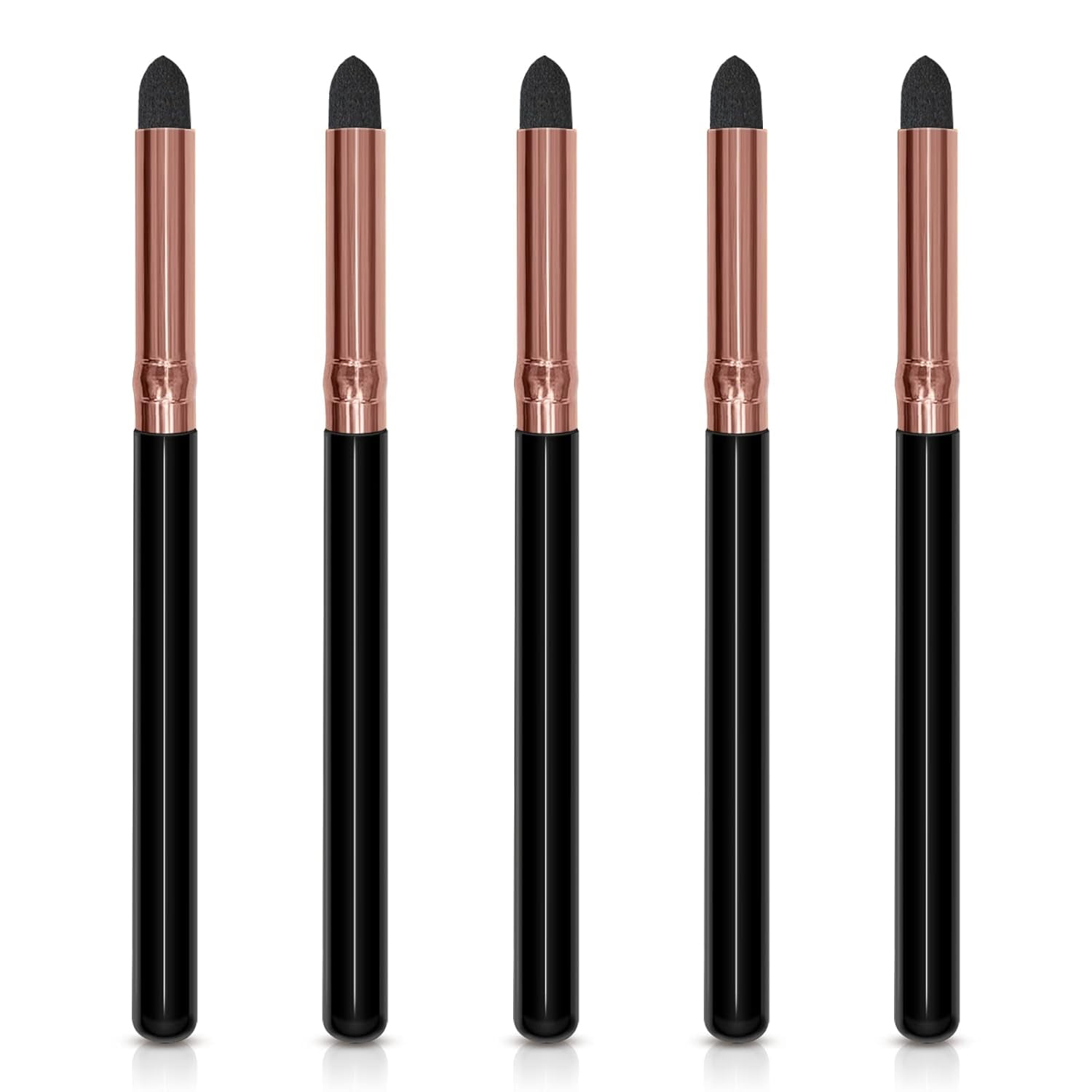 Eyeliner Smudge Brush Pointed Pencil Stick Set,5Pcs Professional Sponge ...
