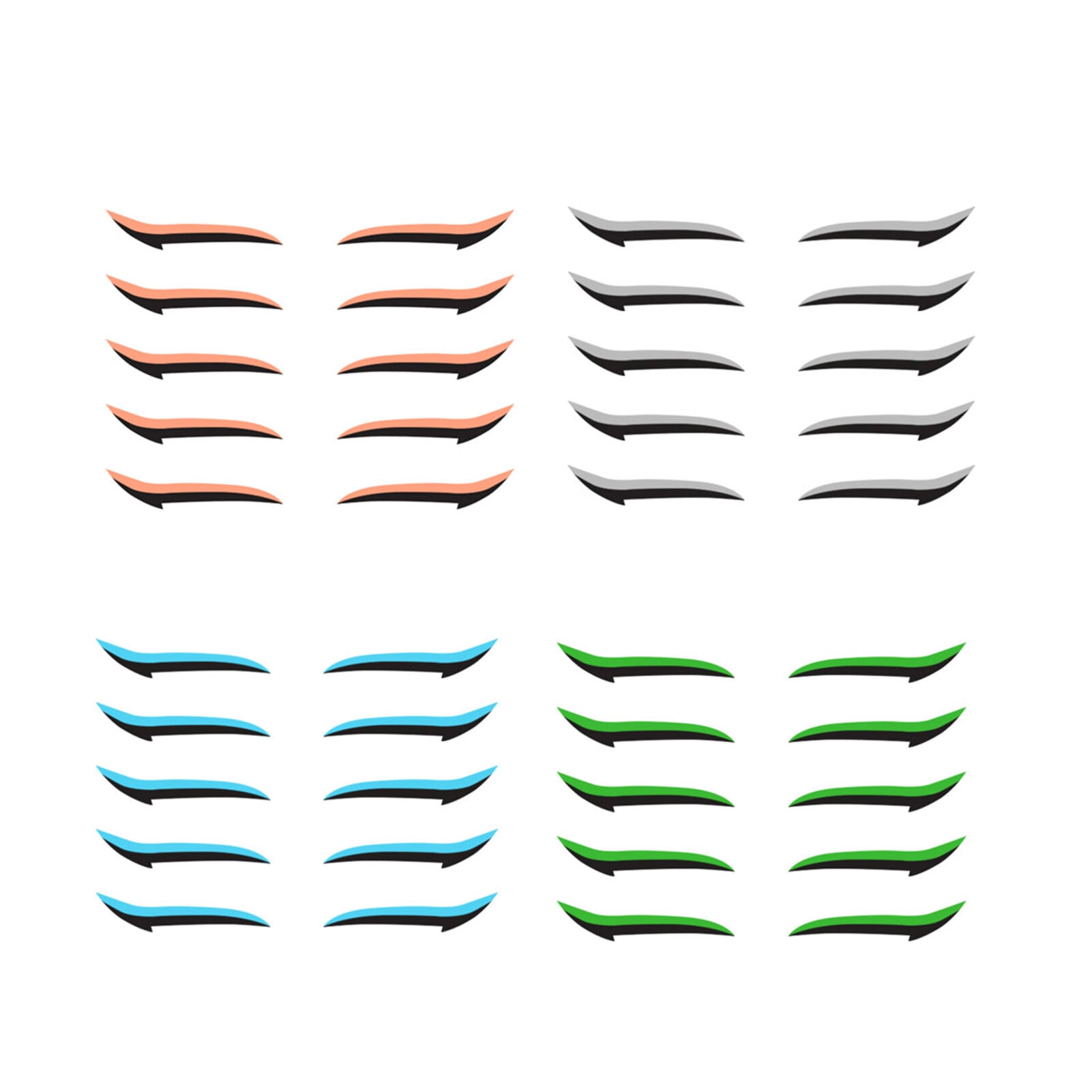 Eyeliner Sticker Double Eyelid Tape Glitter Eyeliner Eyeshadow Sticker ...