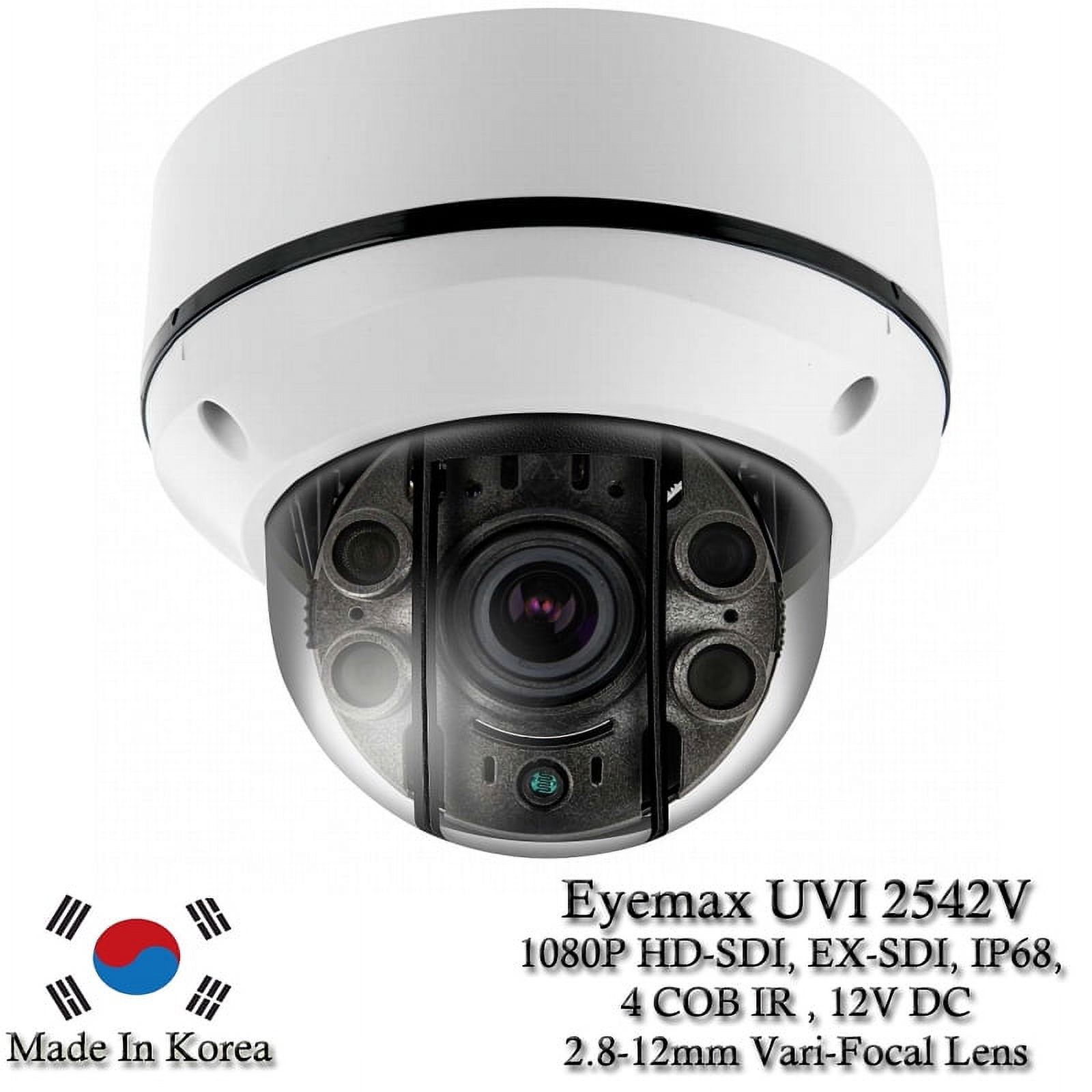 Eyemax Storm Series UVI-2542V 1080P HD-SDI, EX SDI Vandal DOME IR ...
