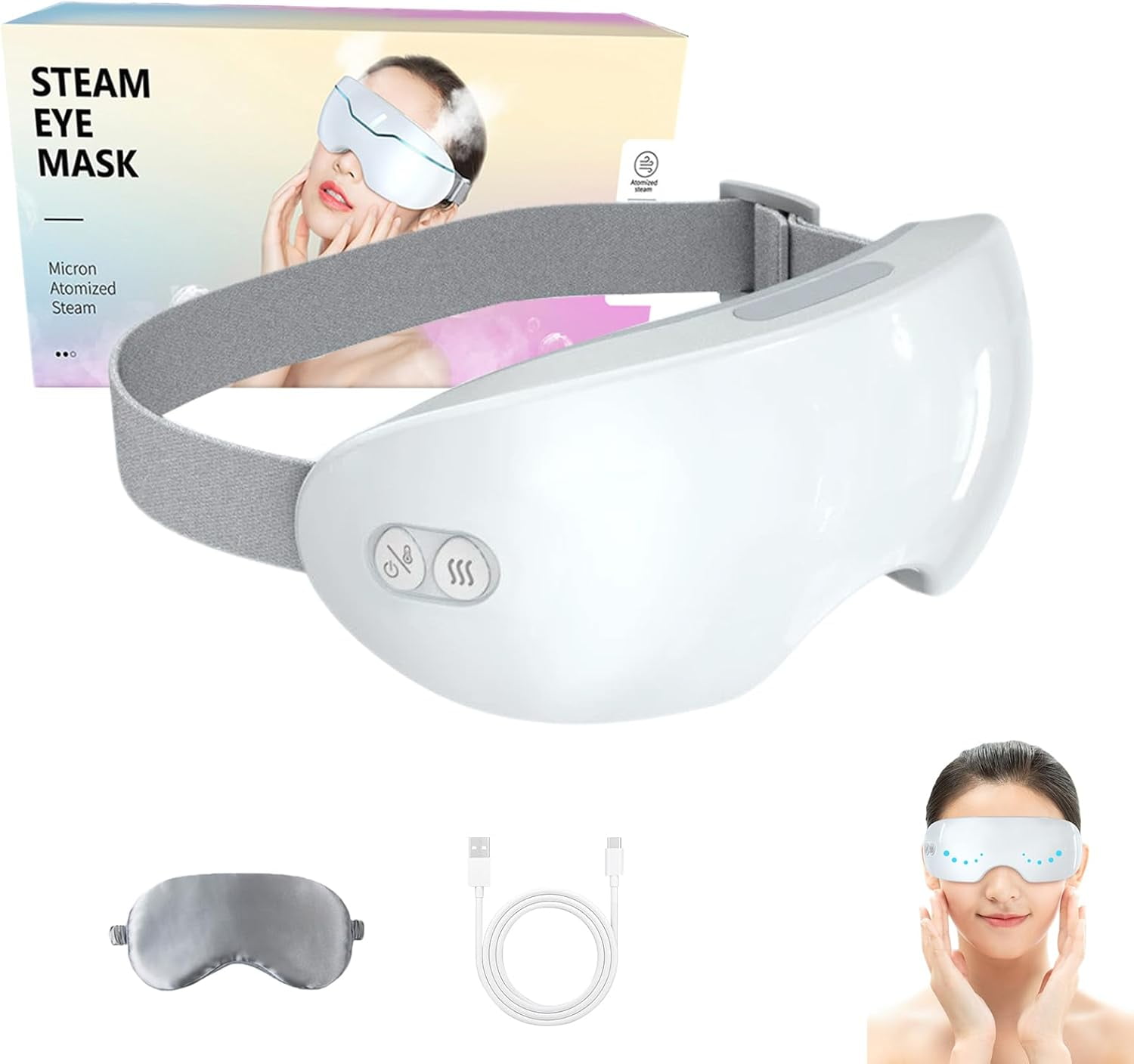 Eyerelis Steam Therapy Mask, Eyerelis Steam Eye Mask with Adjustable ...