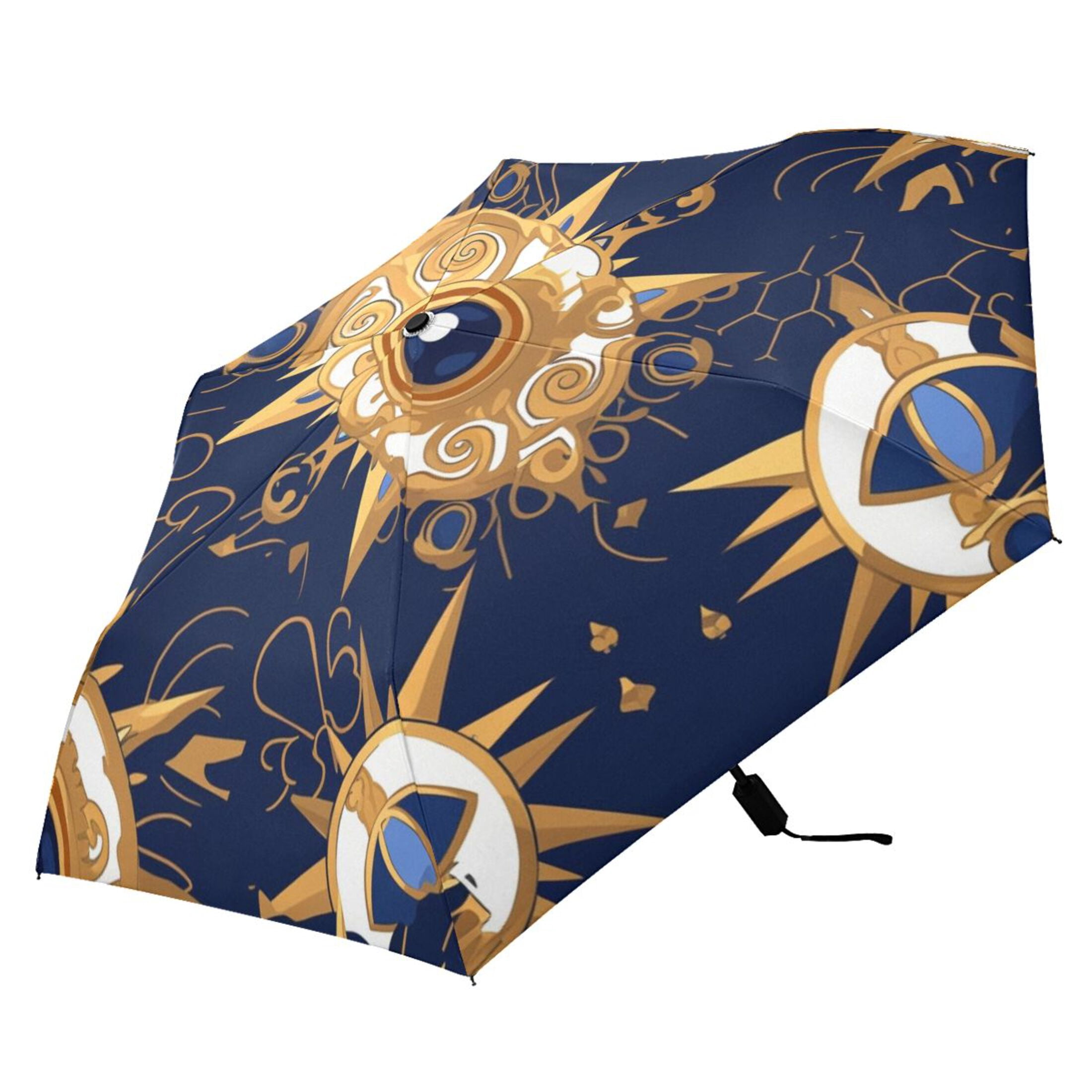 Eyes Bohomia Compact Folding Umbrella for Rain Windproof Travel ...