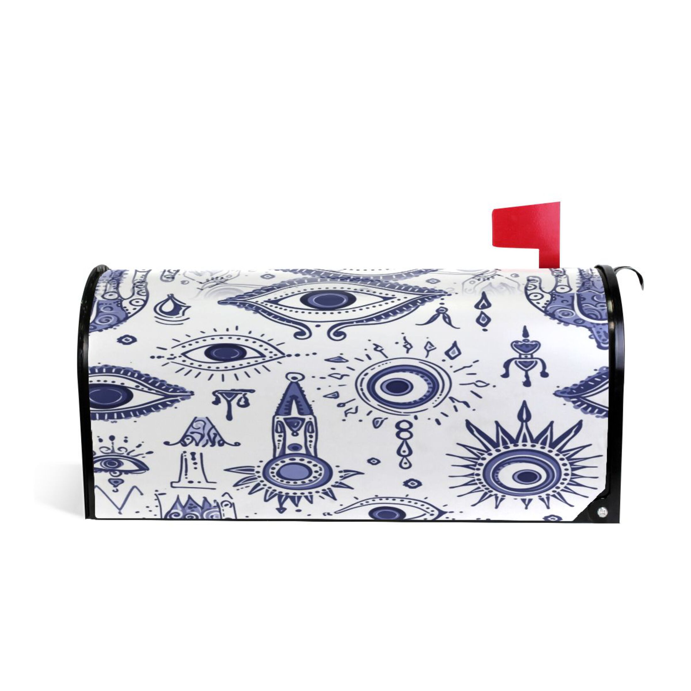 Eyes Bohomia India Magnetic Mailbox Covers Post Box Wraps Garden Yard ...