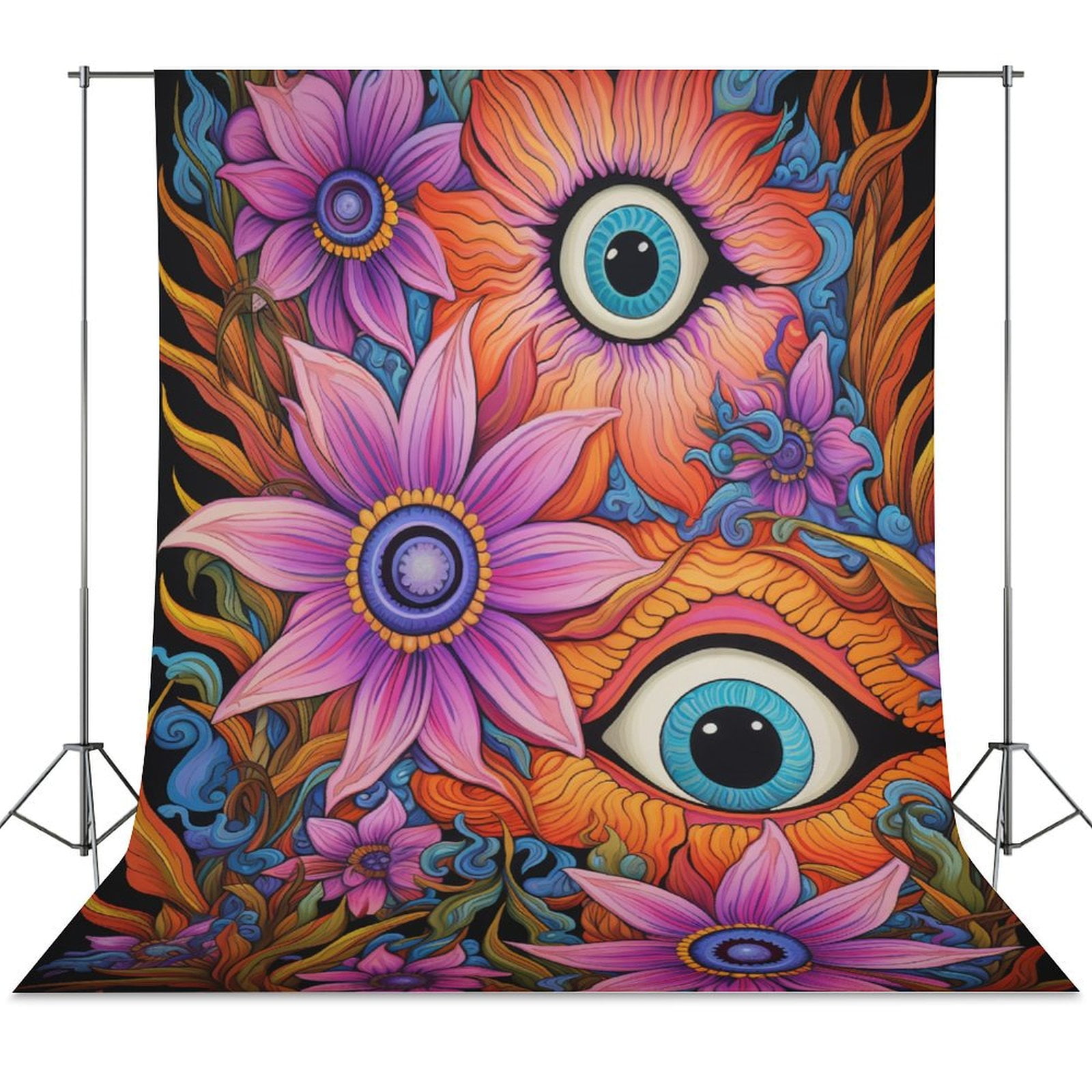 Eyes Combined with Flowers Backdrops for Photography Kids Adult Photo ...