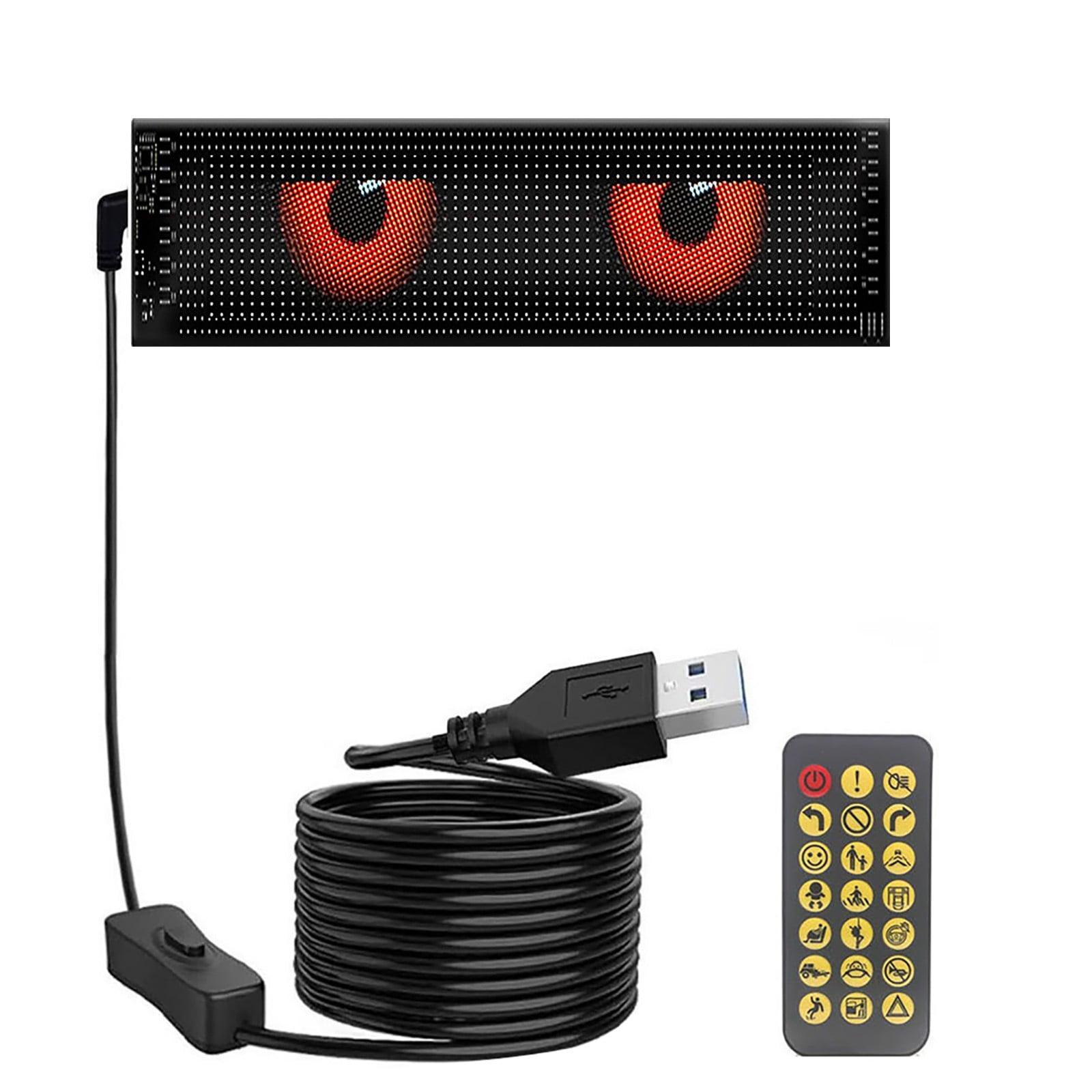 Eyes Light for Cars LED Eyes for Trucks, LED Display Programmable LED ...