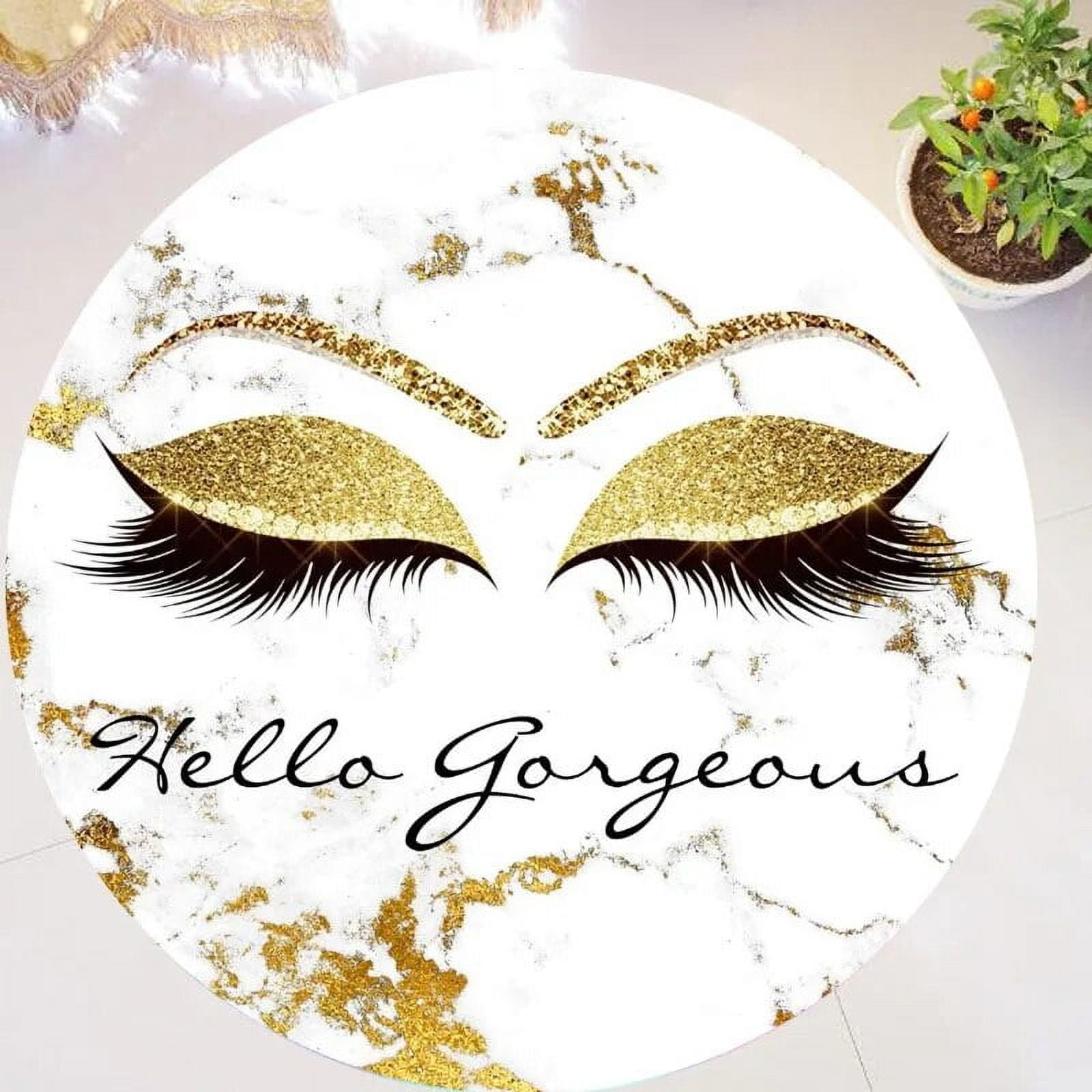 Eyes Lips Round Carpet Cartoon Printed Area Rugs rative Round Rugs for ...