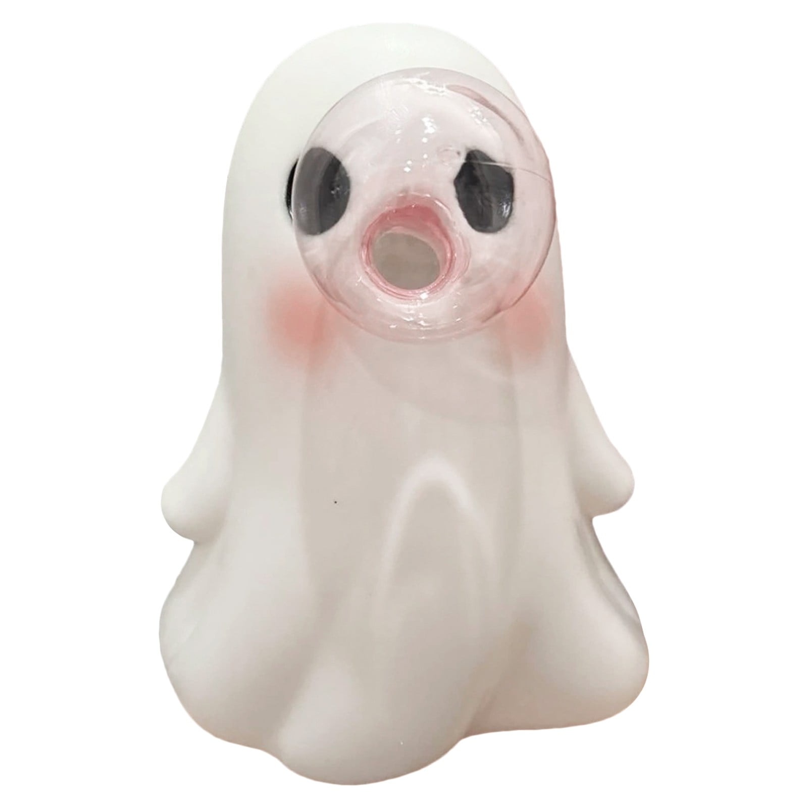 Eyes Open Blow Mold Ghost with Pink Bubble,Halloween Ghost Figurine ...